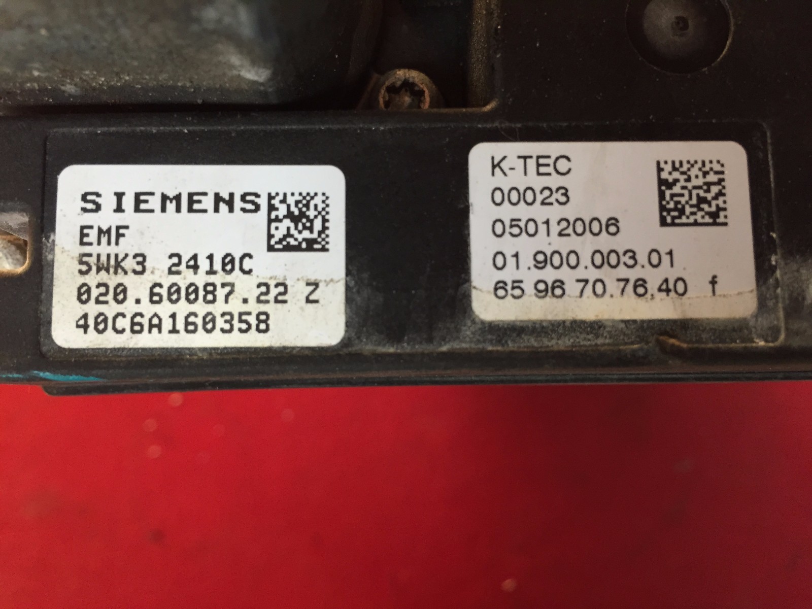 BMW 745i PARKING EMERGENCY BRAKE ACTUATOR MODULE MOTOR SIEMENS 5WK3 ...