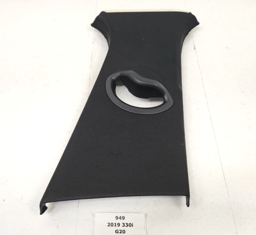 19-21 OEM BMW G20 330 M340 Center Right Black B Pillar Upper Trim ...