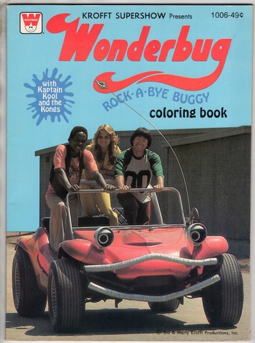 WONDERBUG Krofft Supershow Kaptain Kool & the Kongs 1978 Coloring Book ...