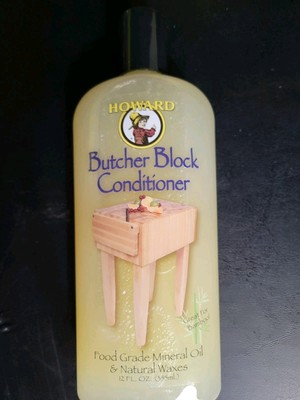 Howard BUTCHER BLOCK CONDITIONER 12 oz. Wood Cutting Board Utensils ...