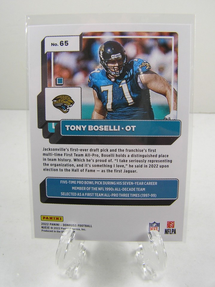 Panini Donruss 2022 Football Card #65 Tony Boselli Jacksonville Jaguars ...