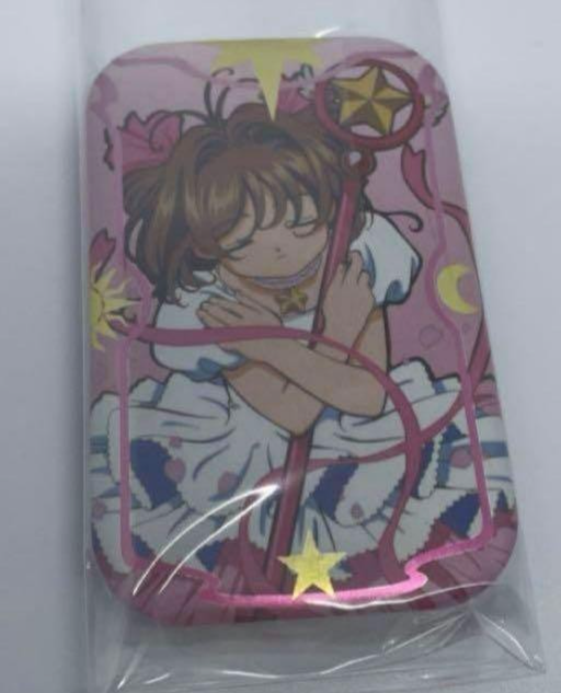 Japanese anime Cardcaptor Sakura square can badge Sakura Kinomoto 02 ...