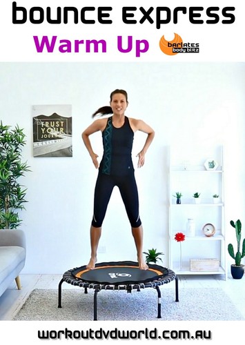 Rebounder Mini Trampoline EXERCISE DVD Barlates BOUNCE EXPRESS Warm Up ...