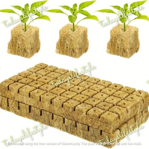 1000pcs x No Soil Seed Rock Wool Blocks/Hydroponic Growing Blocks, 2 ...