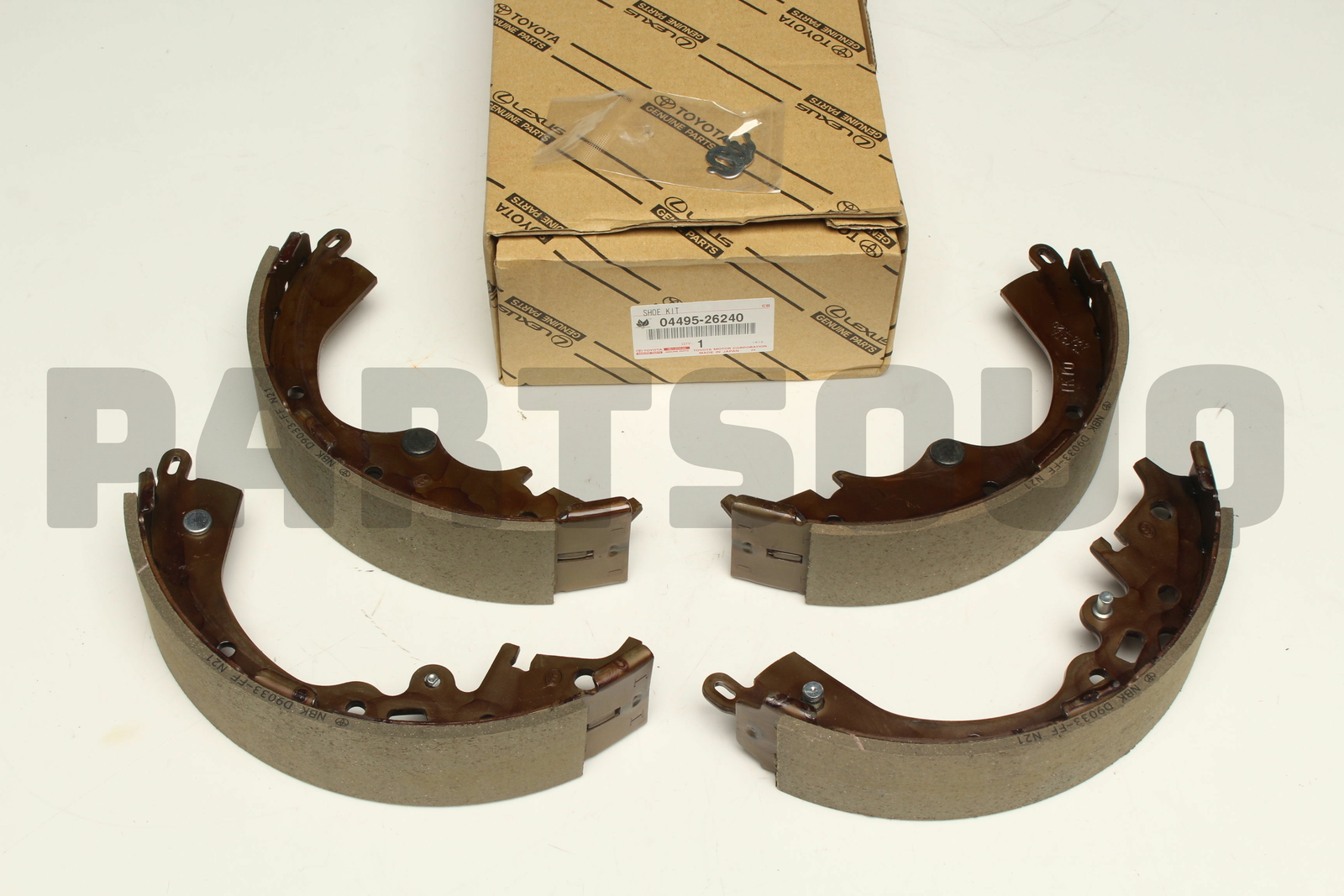 0449526240 Genuine Toyota SHOE KIT, REAR BRAKE 04495-26240 | eBay