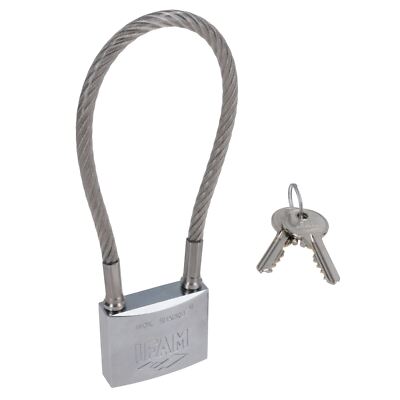 50mm Marine Cable Padlock Stainless Steel Shackle Rust Proof Boat Yacht ...