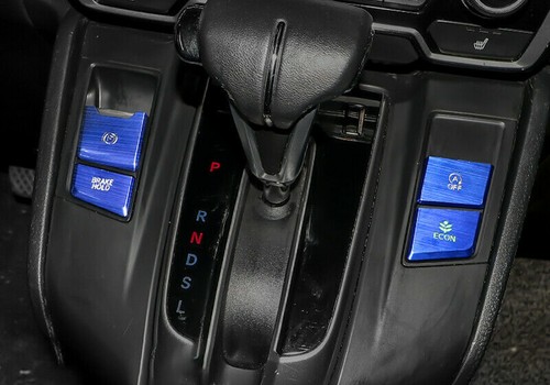 Aluminum Blue 4X Gear Shift Button Sticker Trim For Honda CR-V CRV 2017 ...