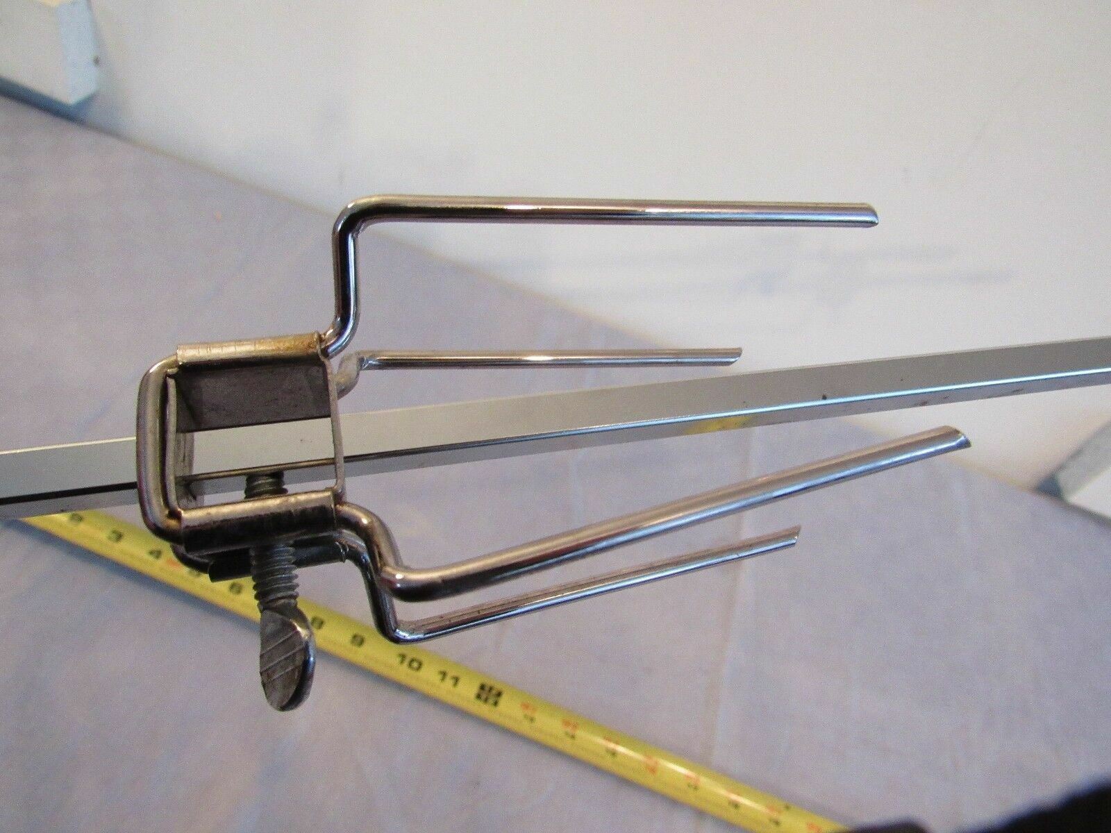 Vintage Rotisserie Skewer Rod With Forks BBQ Pit Grill 25" | eBay