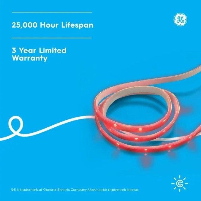 GE Cync LED Full Color Smart Light Strip Extension – 40" Indoor – BRAND ...