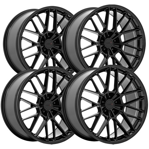 (Set of 4) TSW TW001 Daytona 20x9 5x4.5" +35mm Gloss Black Wheels Rims ...
