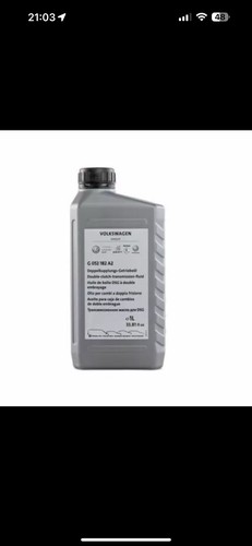 Genuine VW AUDI DSG Oil For DQ250 6 Speed and DQ500 7 Speed - G 052 182 ...
