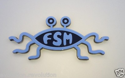 Flying Spaghetti Monster Car Badge Emblem Decal Sticker: Atheist FSM ...