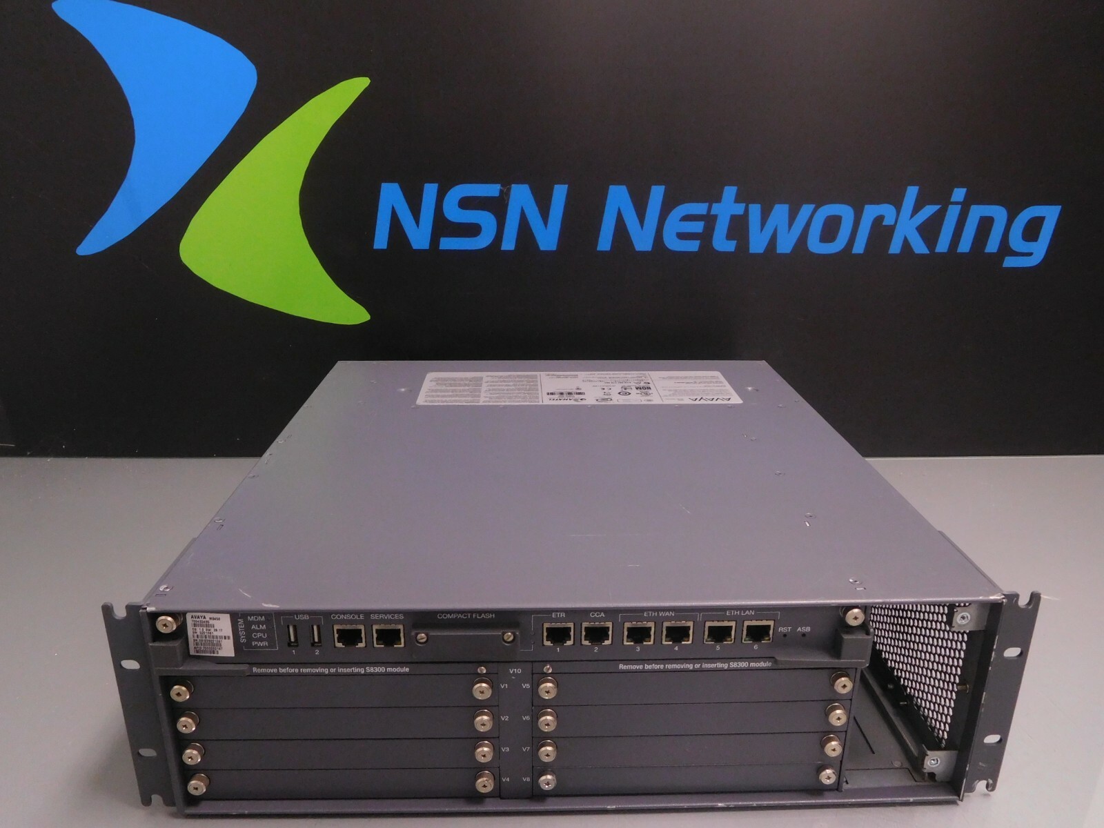 Avaya G450 G450MP80 Media Gateway 700407802 MB450 700432495 2x PSU LOT ...