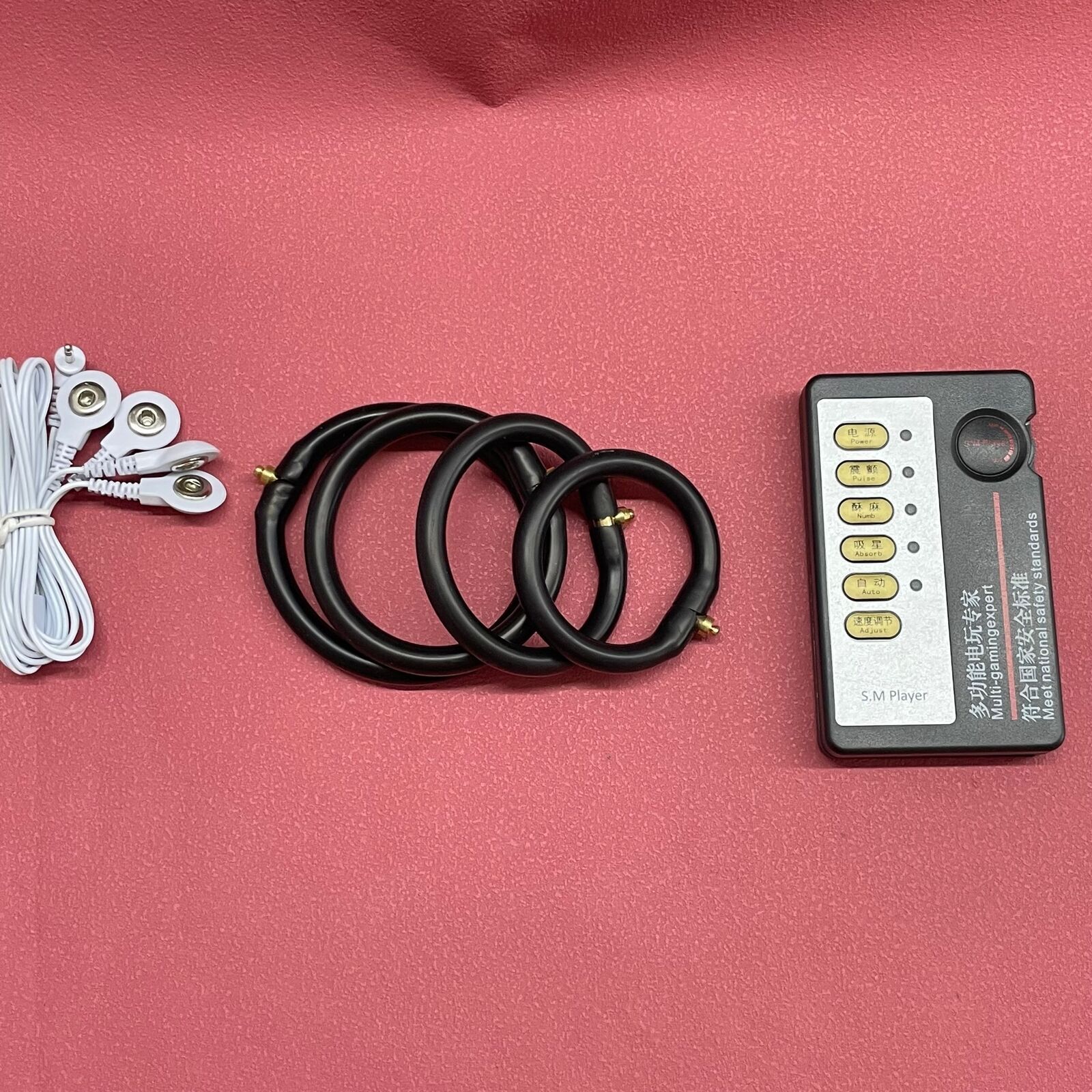 E-Stim Shock Cock Therapy Penis Ring Anal Butt Plug Stimulate Sex Toys ...