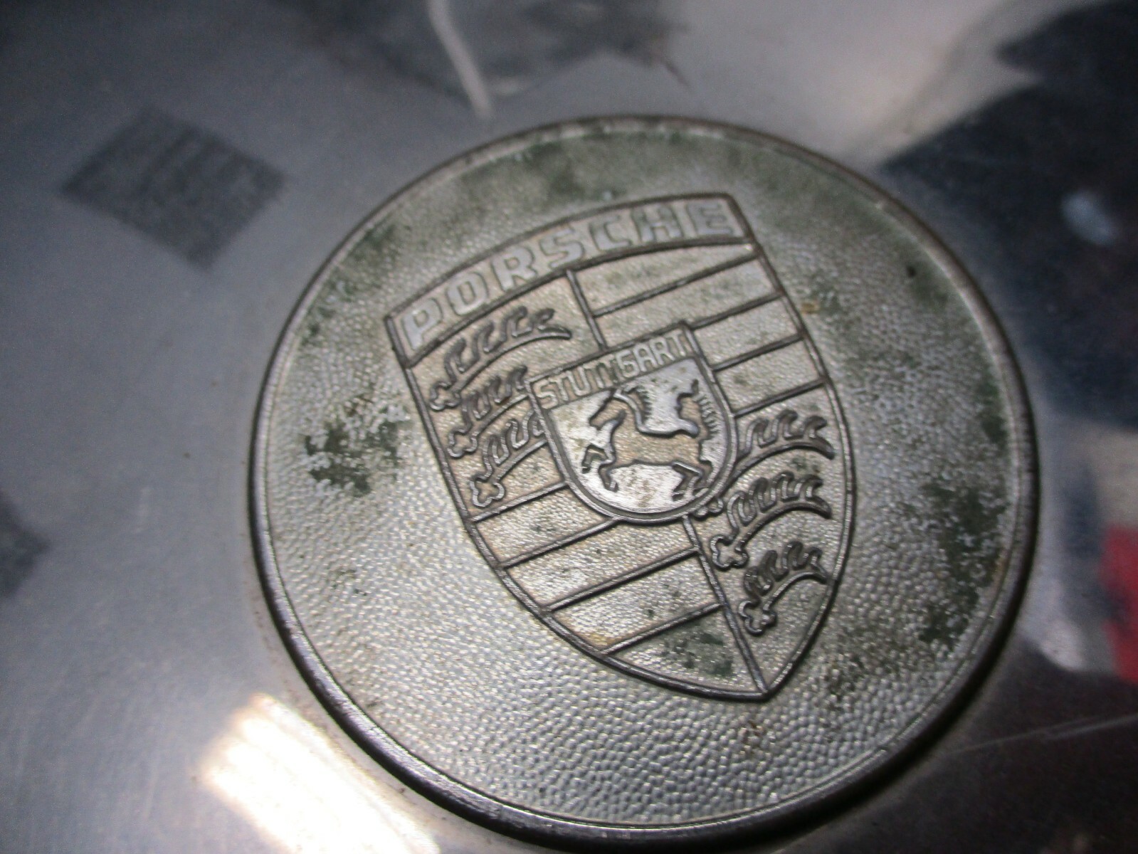 PORSCHE Wheel Hubcaps 356-911-912 With Crests GERMAN ORIGINAL GENUINE ...