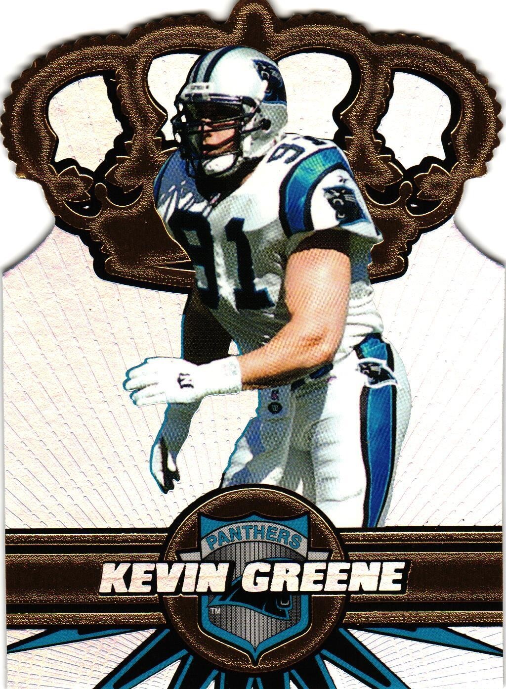 Kevin Greene 1997 Pacific Gold Crown NFL football Die Cut Card Panthers ...