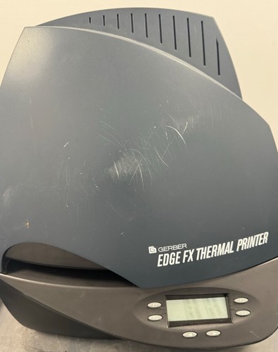 Gerber Edge FX Thermal Printer Model: GSPFTP3 100-240 VAC 10-6 AMPS 47/ ...