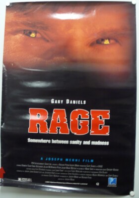 GARY DANIELS's RAGE Movie Poster made in 1995 | eBay