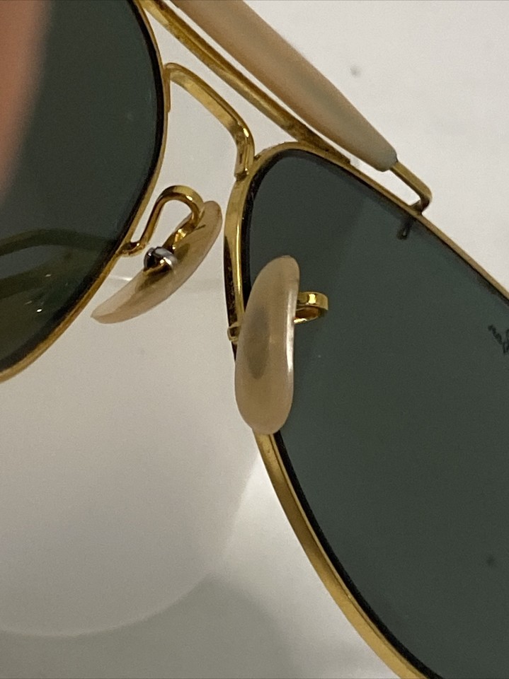 58MM VINTAGE B&L RAY BAN USA G15 UV OUTDOORSMAN AVIATOR SUNGLASSES | eBay