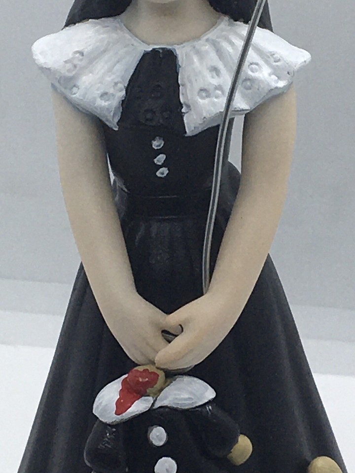 Altered Art Ceramic Figurine Wednesday ADDAMS Family Fan Art Thing ...