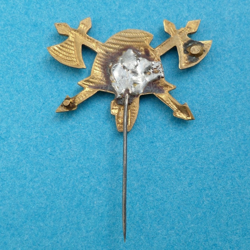 German ? Antique Pin. Firefighter, Fireman Axe. Brooch. | eBay