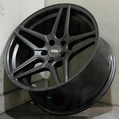 19" ESR RF15 Wheels 19x10.5 +22 5x120 Graphite 19 Inch Concave Rims Set ...