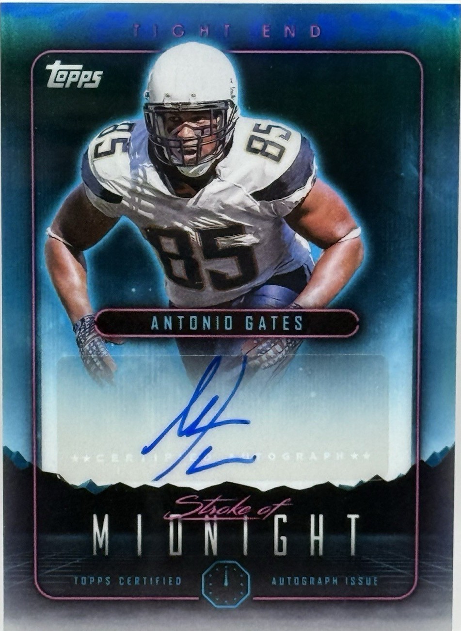 2024 Topps Midnight - Stroke of Midnight Autographs Antonio Gates #SMA ...