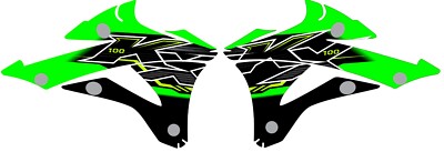 Shroud Graphics for 2014-2021 Kawasaki KX100 KX 100 Decals sticker | eBay