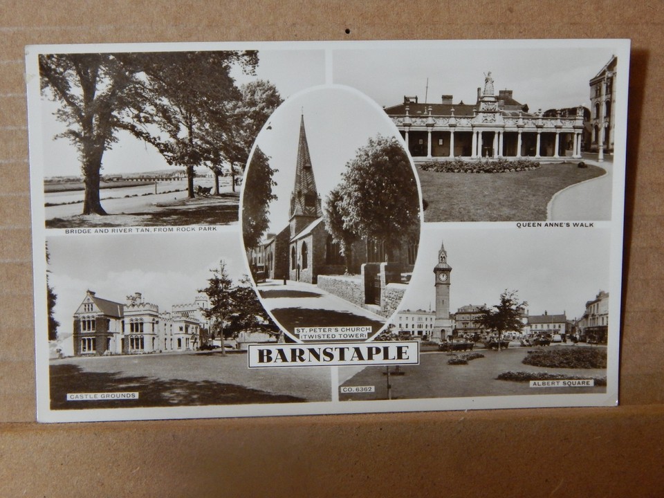 Postcard Barnstaple multiview Real photo unposted .XC3 | eBay