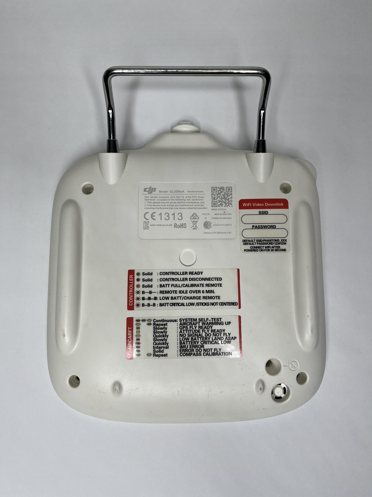 PART for DJI Phantom 3 Standard Drone Remote Control GL358WA - Back ...