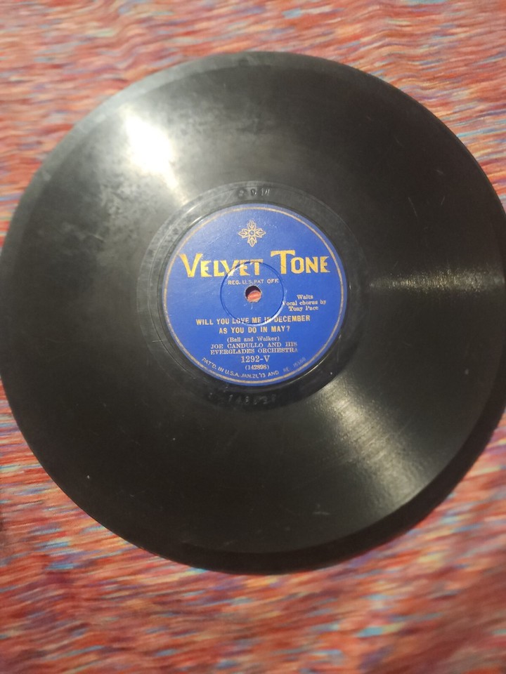 Rare 78 RPM Records- Patented. Read For Titles. Victor, Clarion, Velvet ...