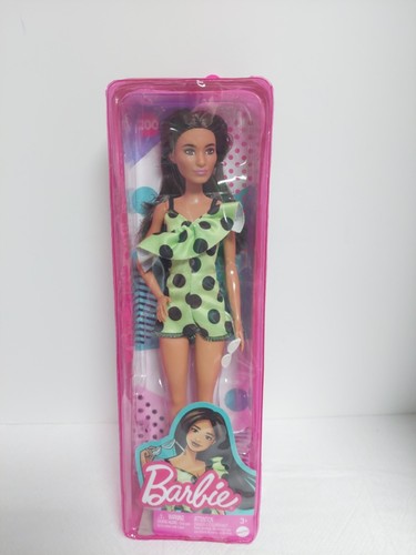 BARBIE Fashionistas Doll #200 Brunette w/ Polka Dot Romper Glasses ...