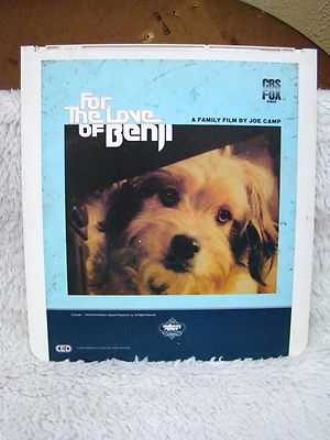 CED VideoDisc For the Love of Benji (1977) Mulberry Square Productions ...