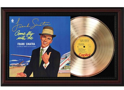 Frank Sinatra Come Cherry wood Reproduction Signature Record Display ...