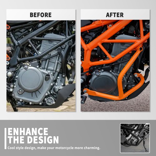 WOLFLINE Engine Guard Crash Bars Frame Protector Anti-drop For 250 390 ...