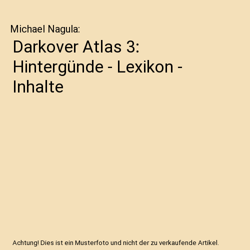 Darkover Atlas 3: Hintergünde - Lexikon - Inhalte, Michael Nagula | eBay