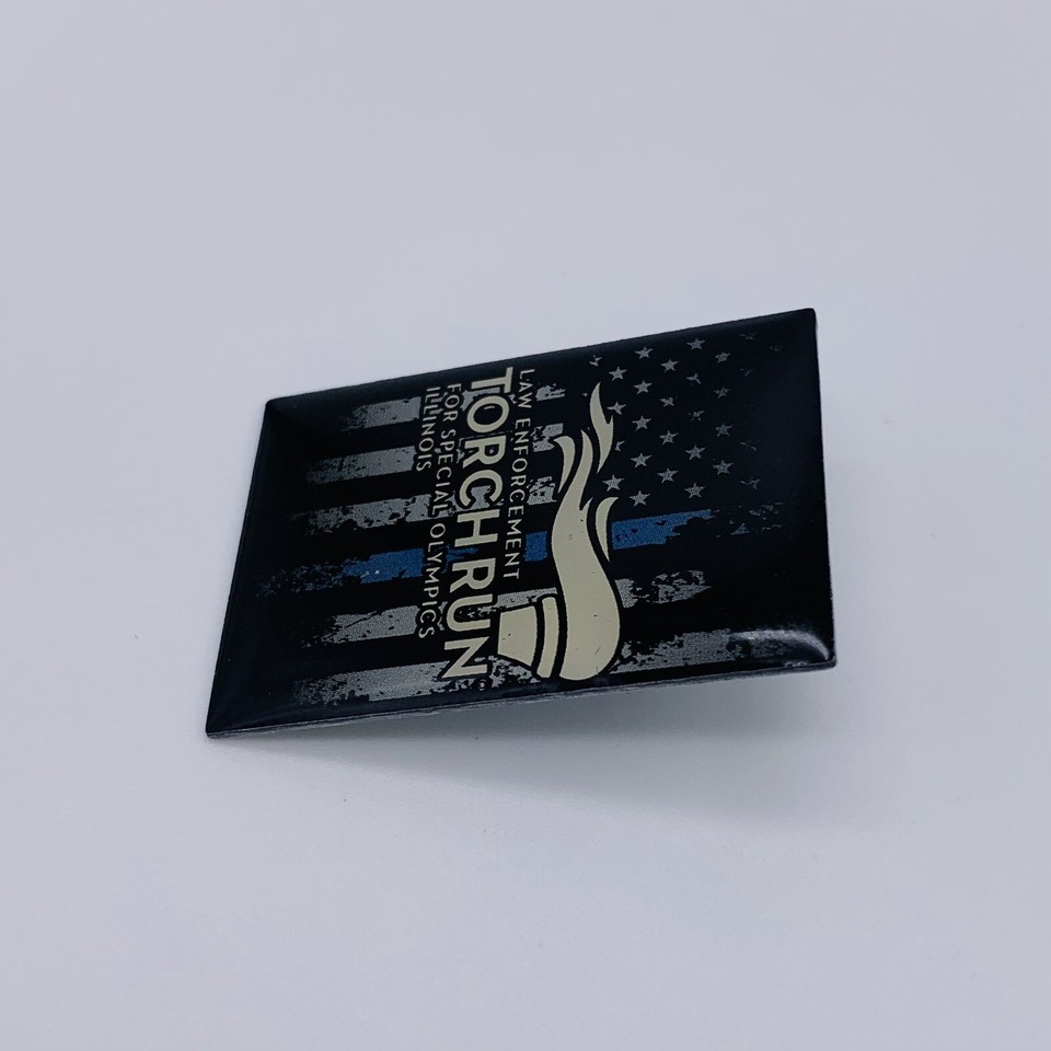 Law Enforcement Torch Run for Special Olympics Illinois Lapel Pin with ...