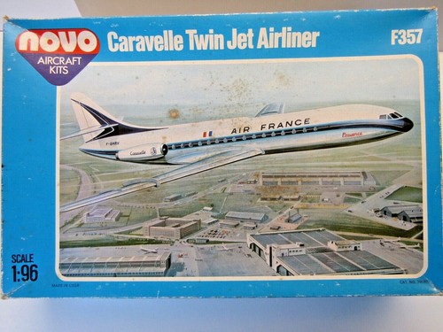 Novo 1:96 Scale Caravelle Twin Jet Airliner Model Kit # F357 Vintage U ...