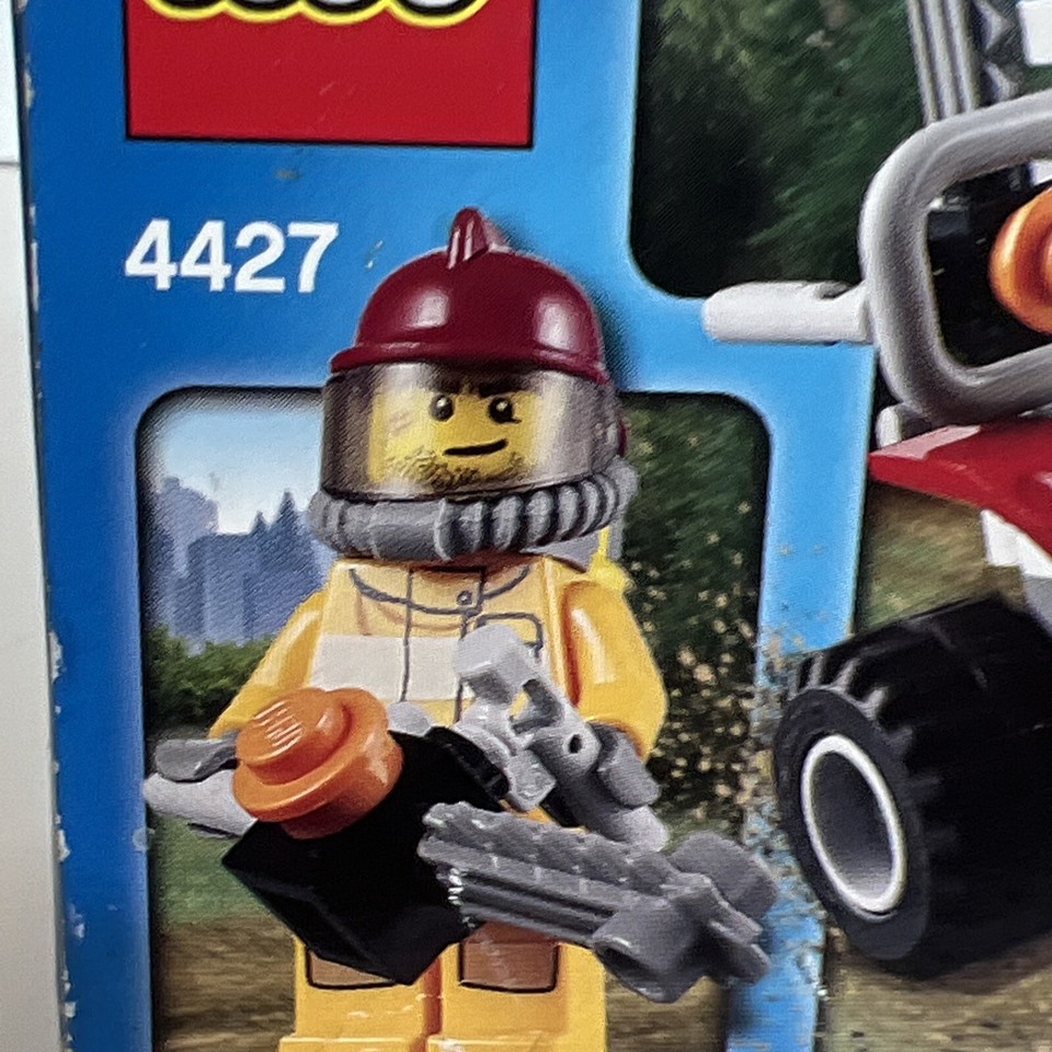 LEGO CITY Forest Fire ATV Truck Fireman Fighter Minifigure Set New ...