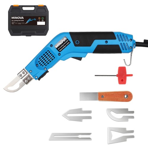 Air Cooled Pro Electric Hot Knife Fabric Cutter Rope Cutting Tool Kit ...