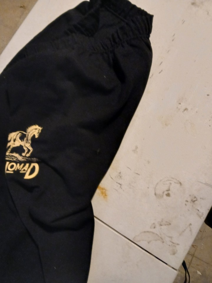 Nomad Black Sweatpants Men’s Size L Drawstring Waist Gold Graphic | eBay