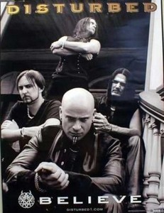 Disturbed 2002 Believe promotional poster New Old Stock Mint Condition ...