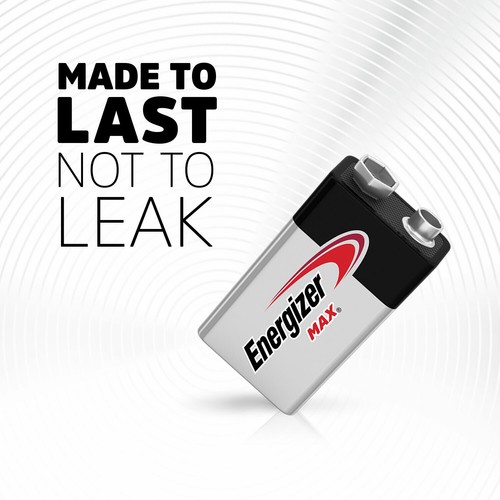 Energizer MAX Long Lasting Power Alkaline Battery 9V 6LF22 Exp 12/2028 ...