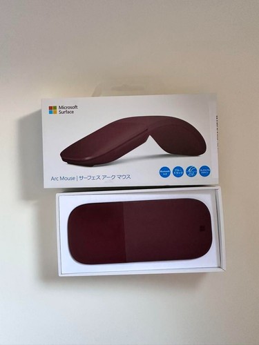 Microsoft CZV-00017 Wireless Surface Arc Mouse Burgundy Bluetooth Japan ...