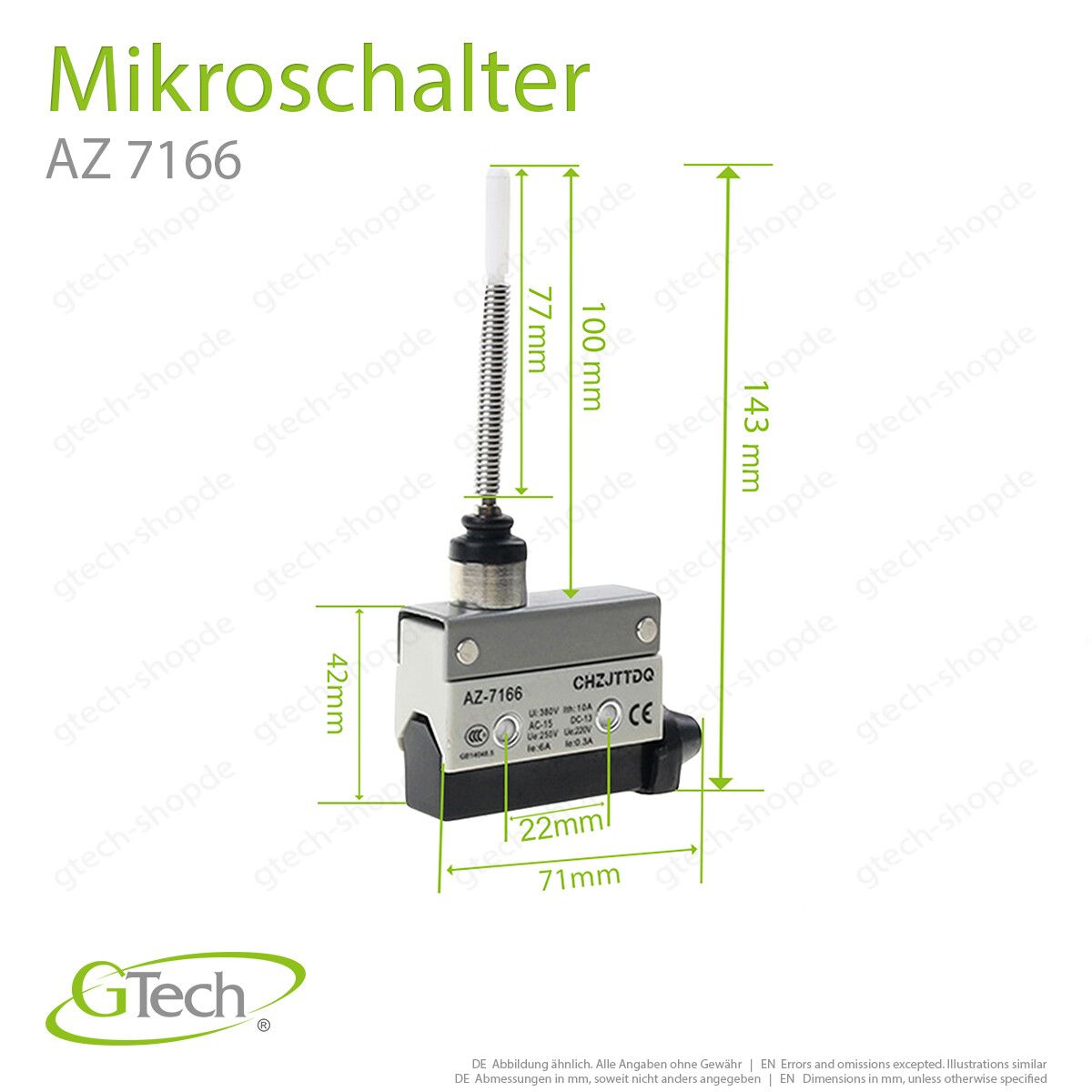 AZ Endschalter Endlagentaster Grenztaster Schalter Öffner Schließer | eBay
