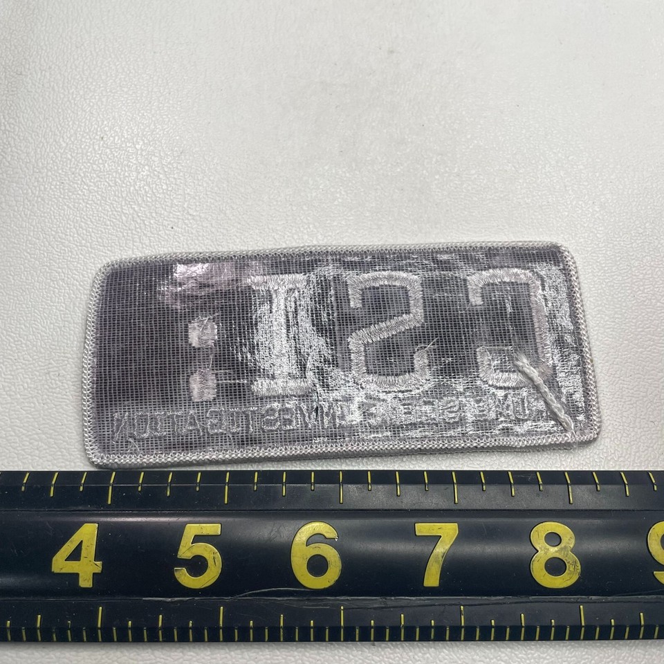 CSI CRIME SCENE INVESTIGATION Patch T039 | eBay