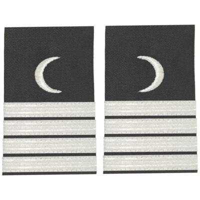 BuyStripes Steward Uniform Shoulder Board Epaulets Silver Moon & Four ...