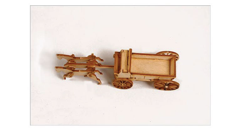 YoungModeler Western Wagon Set Wooden Model Kit | eBay