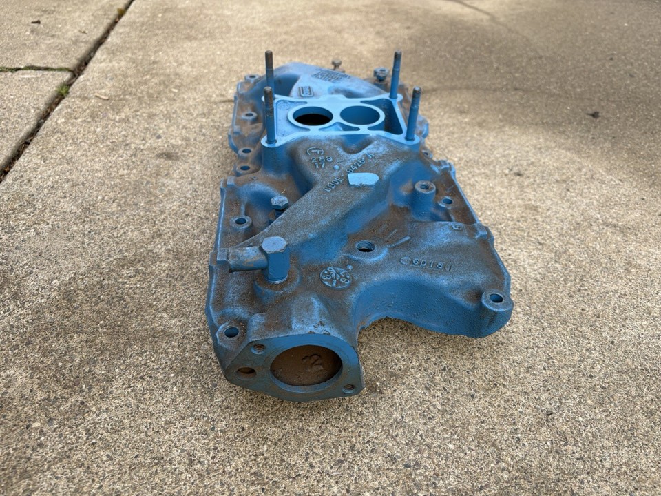 OEM 289 302 Ford 2 Barrel Intake Manifold Fairlane Comet Mustang C60E ...