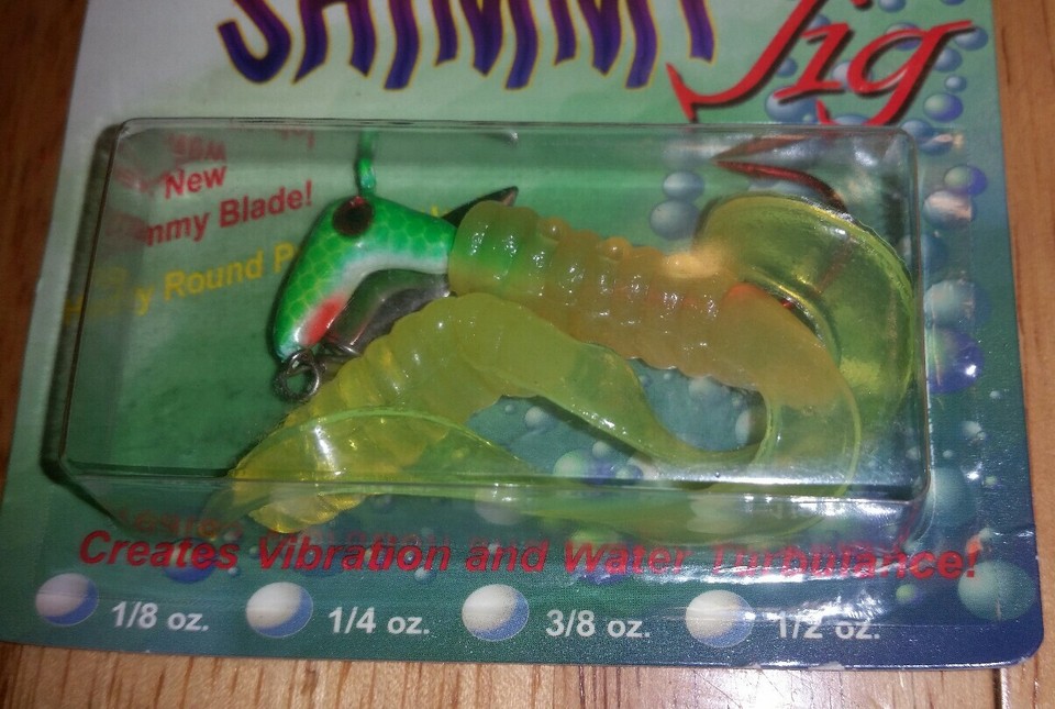 Wahoo Shimmy Fishing Jig With Blade and Round Premium Hook Freshwater ...